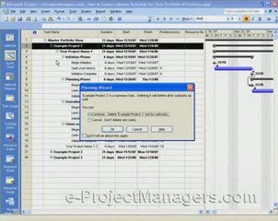 How to Create a Master Schedule in MS Project - video Dailymotion